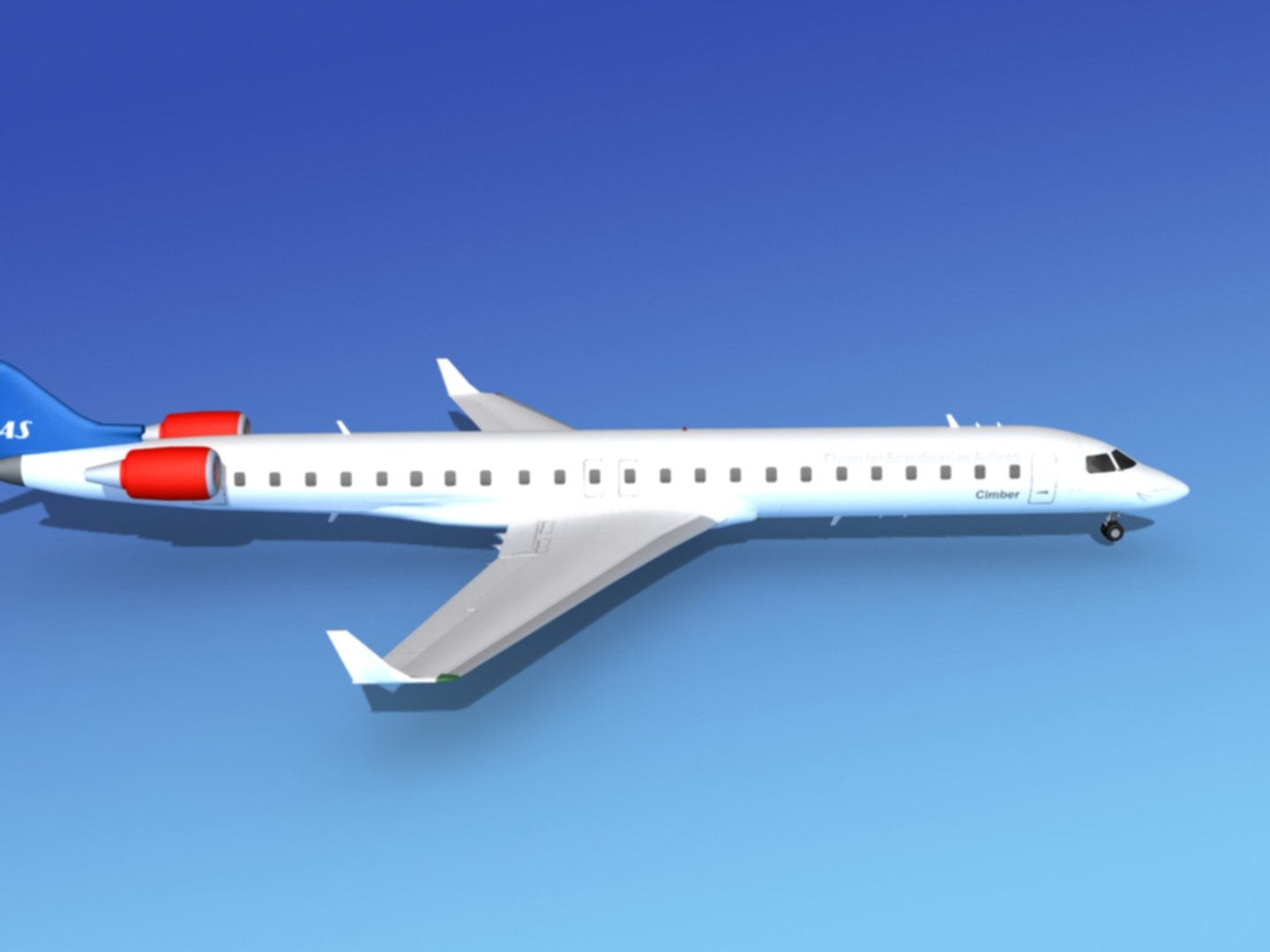 3d Model Crj900 Bombardier