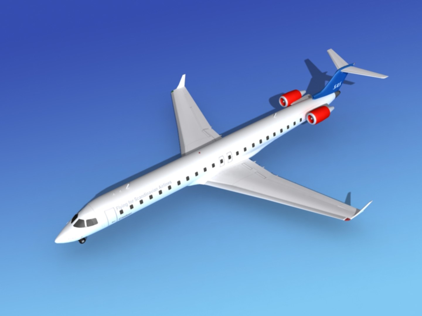 3d Model Crj900 Bombardier