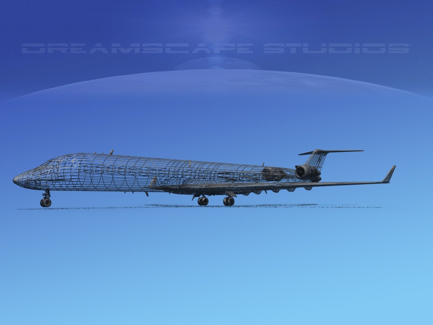 3d Model Crj900 Bombardier