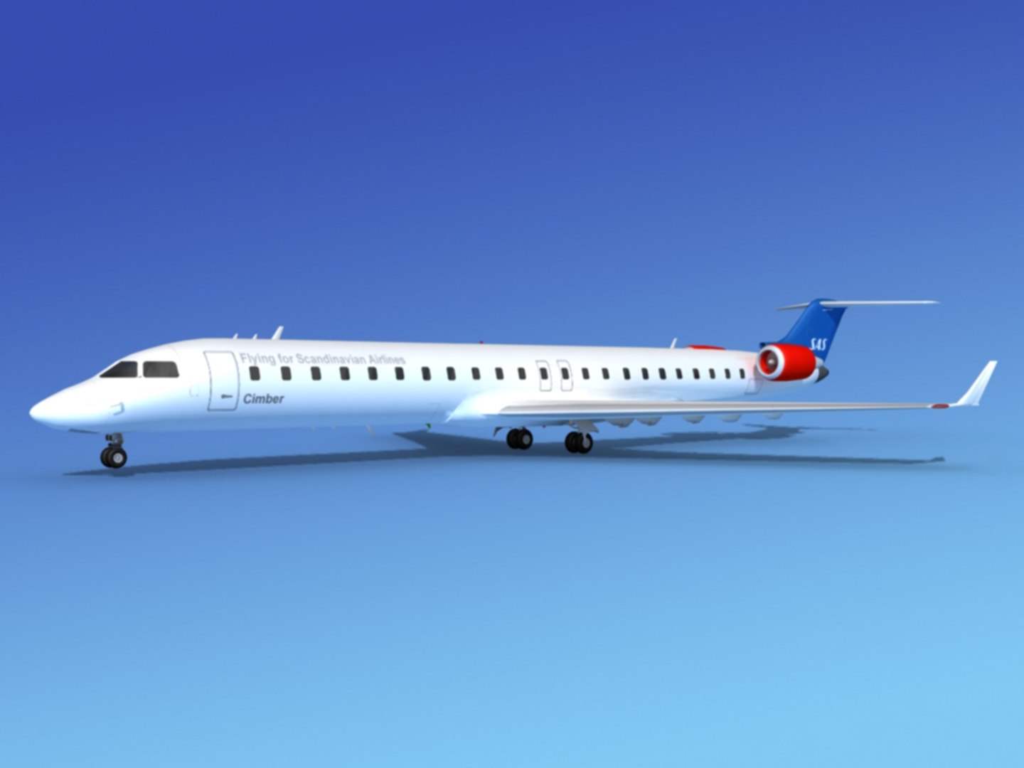 3d Model Crj900 Bombardier