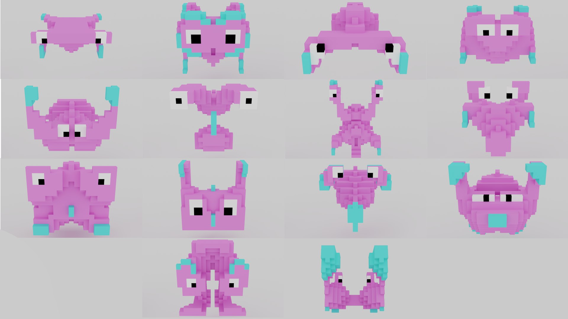 Voxel Aliens 3D Model - TurboSquid 1628022