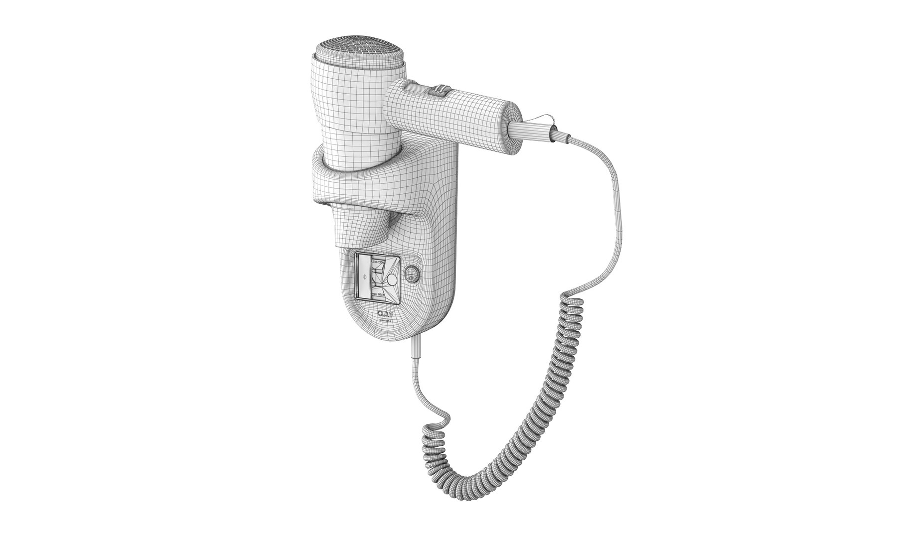 Hair Dryer ODF 2 3D Model - TurboSquid 2079380