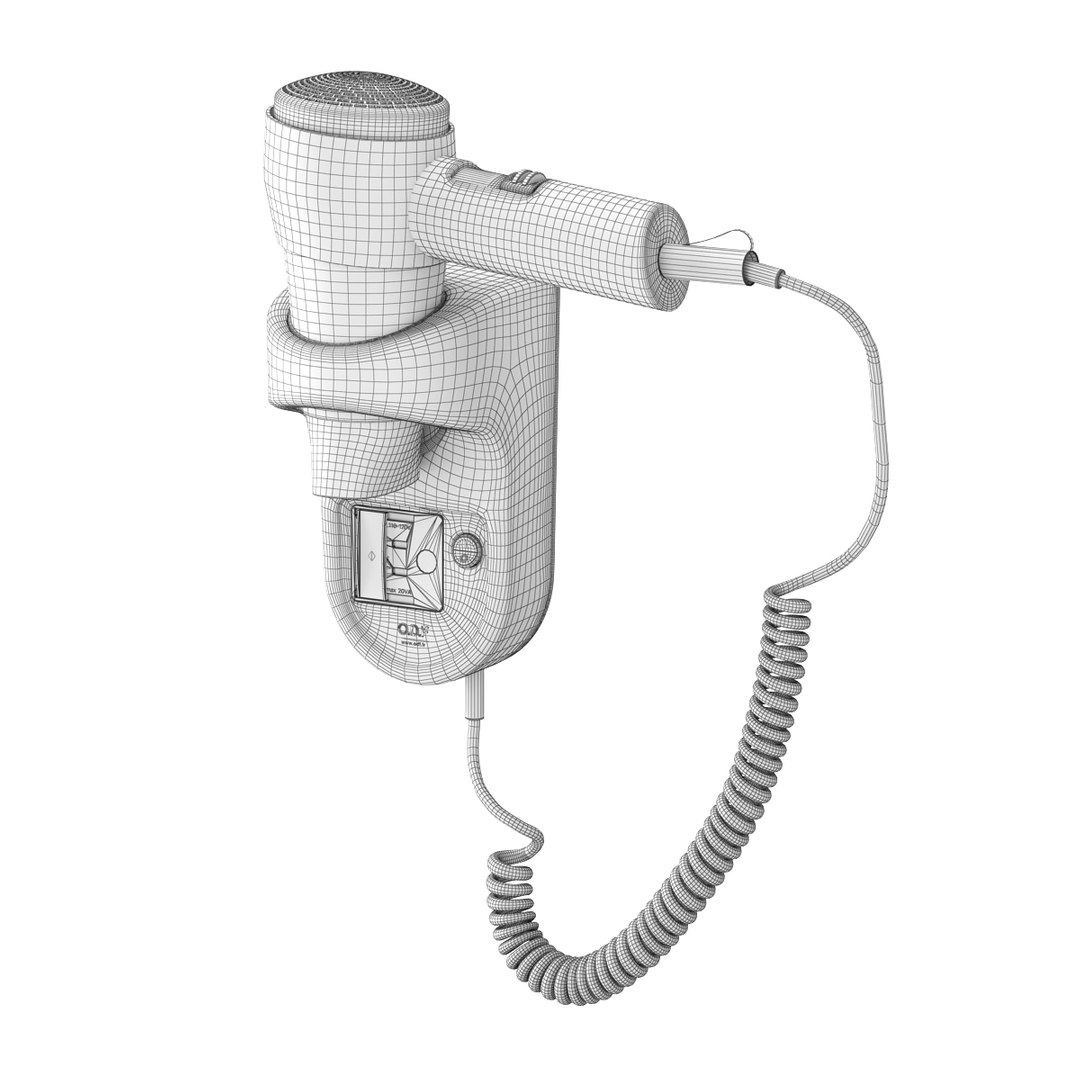 Hair Dryer ODF 2 3D Model - TurboSquid 2079380