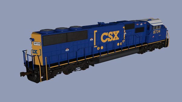 CSX SD60M 기관차 3D 모델 - TurboSquid 1271979