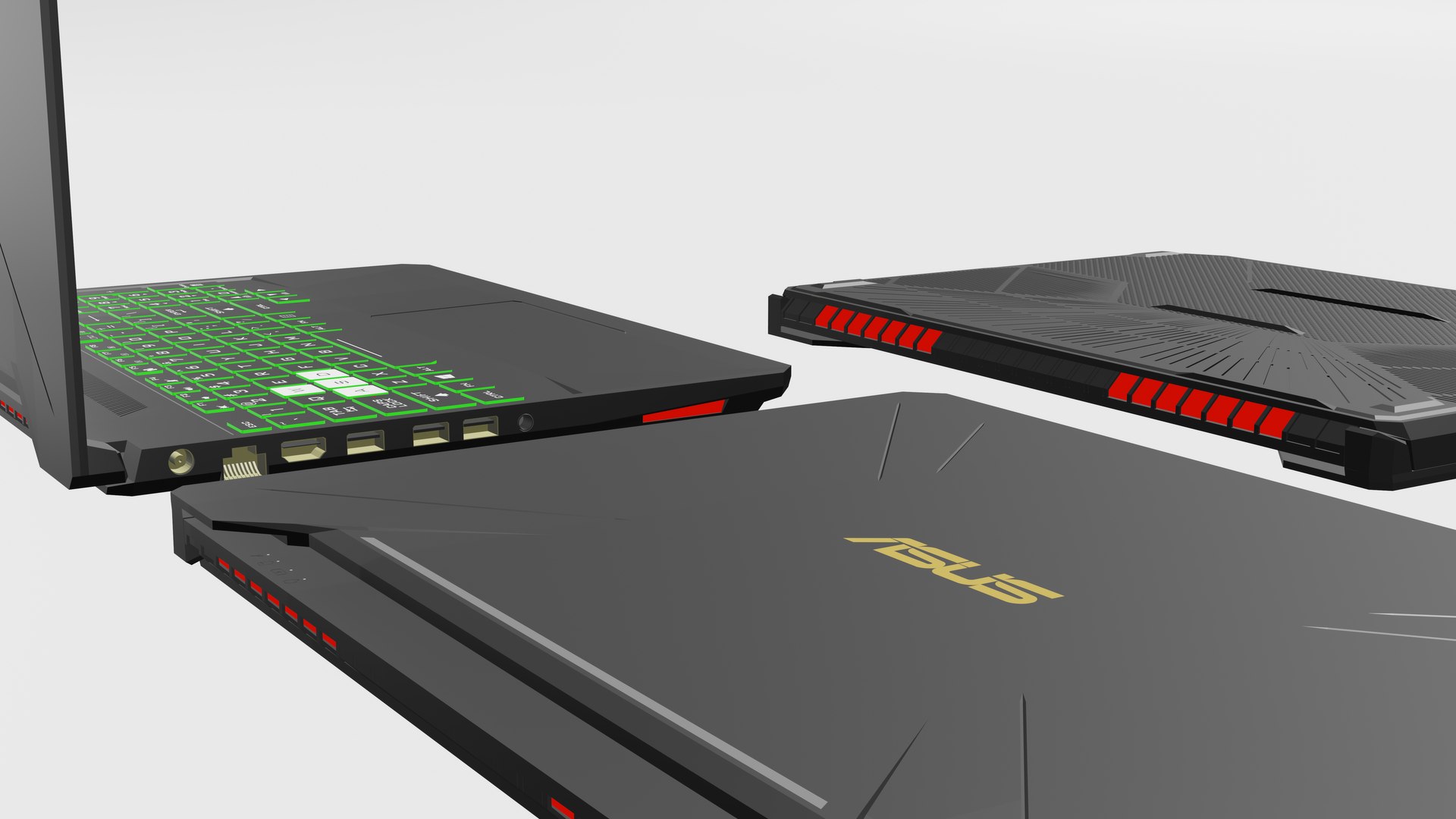 3D Laptop Asus Model - TurboSquid 2102499