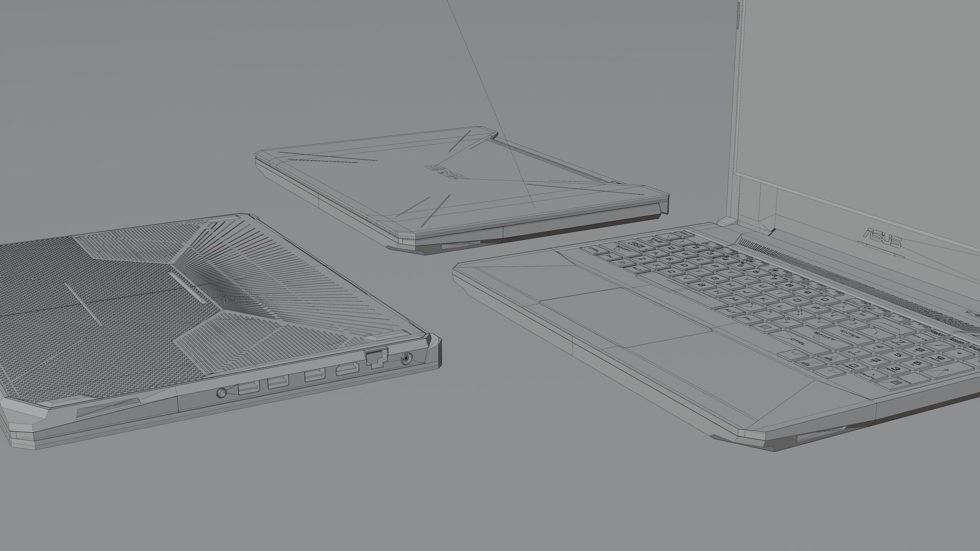 3D Laptop Asus Model - TurboSquid 2102499