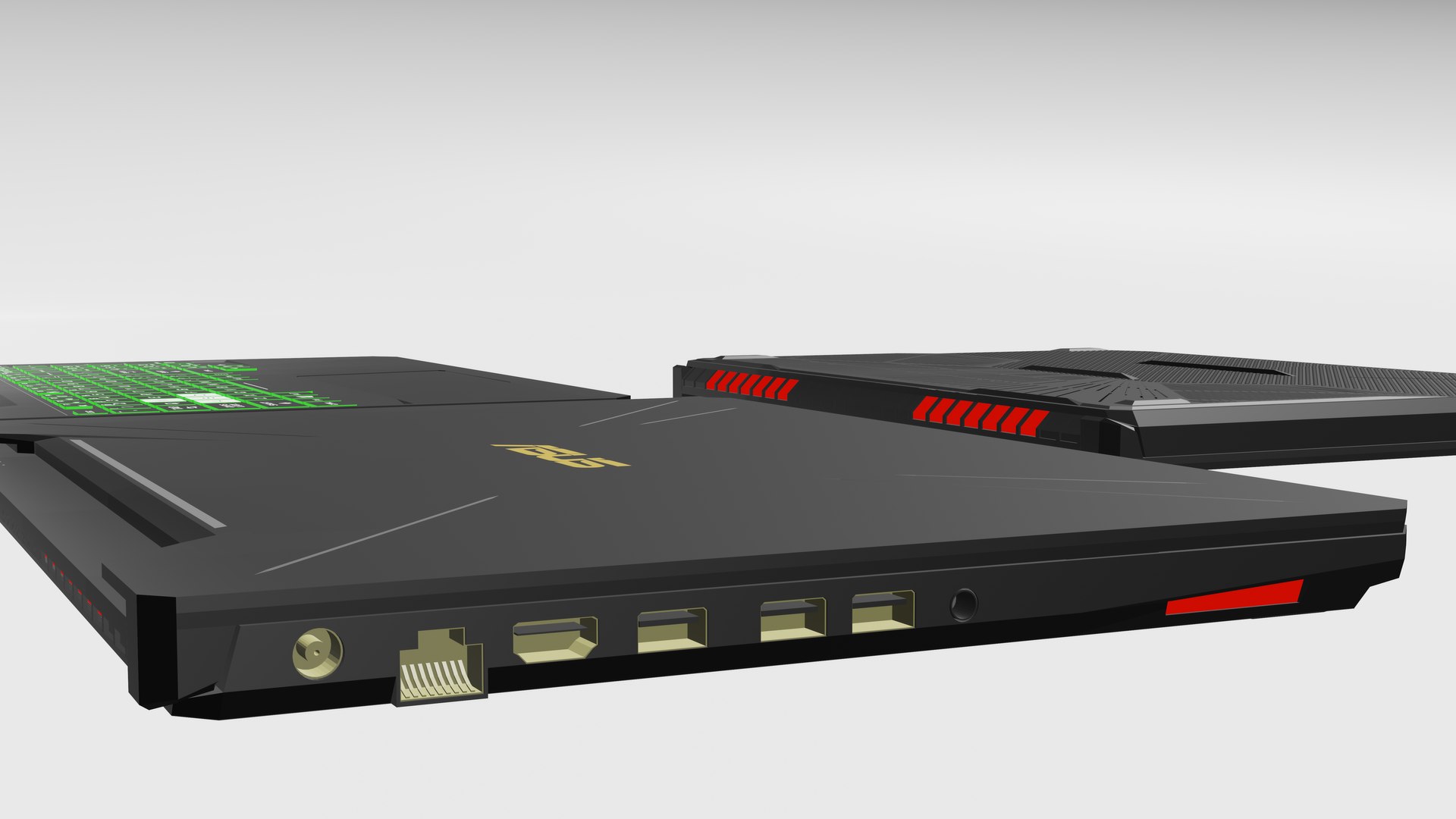 3D Laptop Asus Model - TurboSquid 2102499
