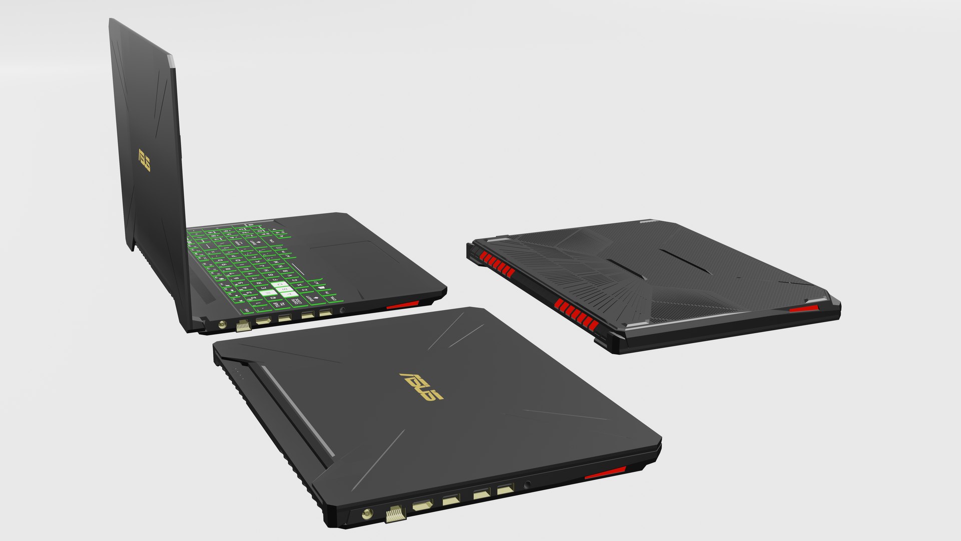 3D Laptop Asus Model - TurboSquid 2102499