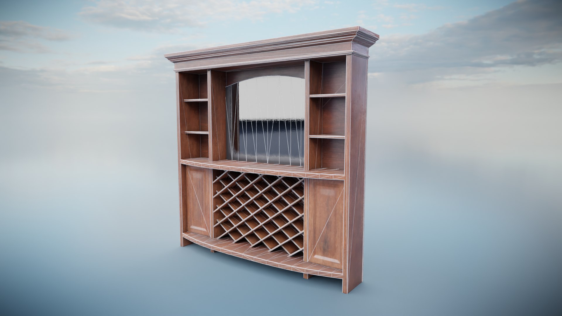 Bar Shelves 3D Model - TurboSquid 2138283