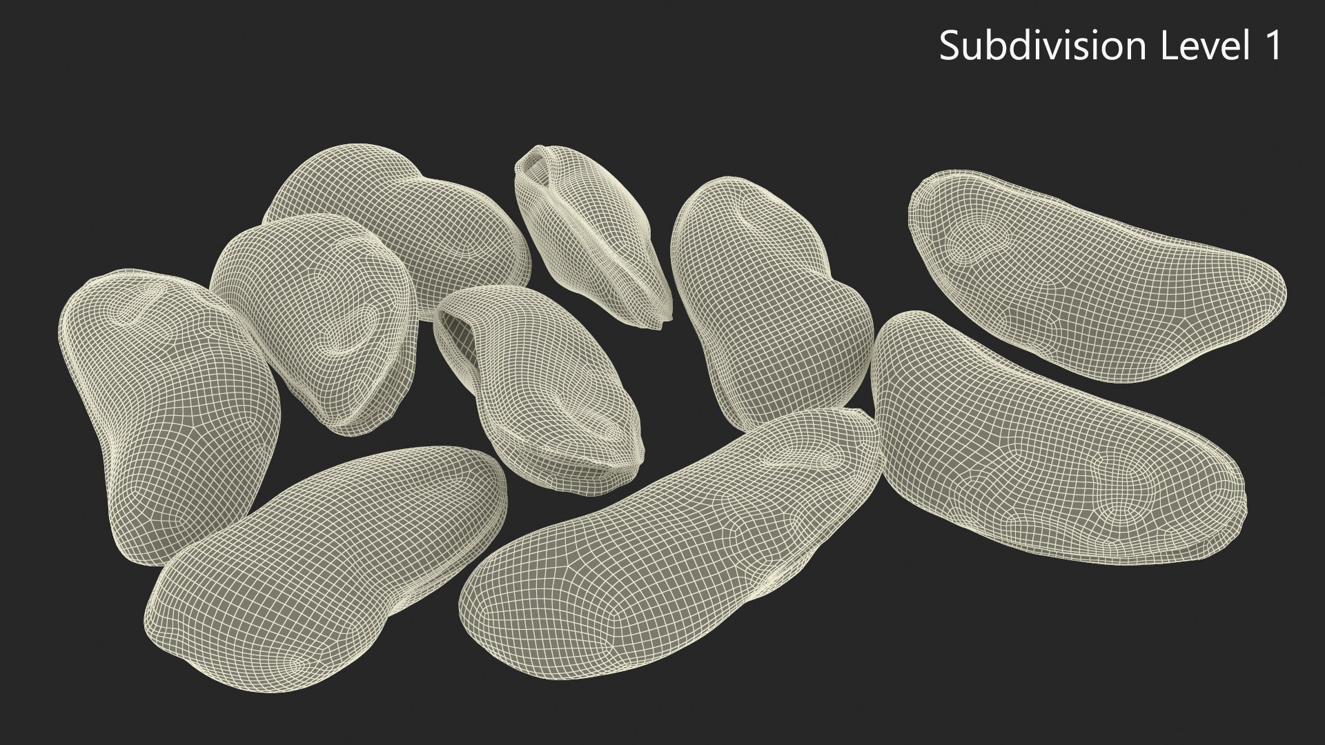 Bunch Of Peeled Mussels 3D Model - TurboSquid 2277660