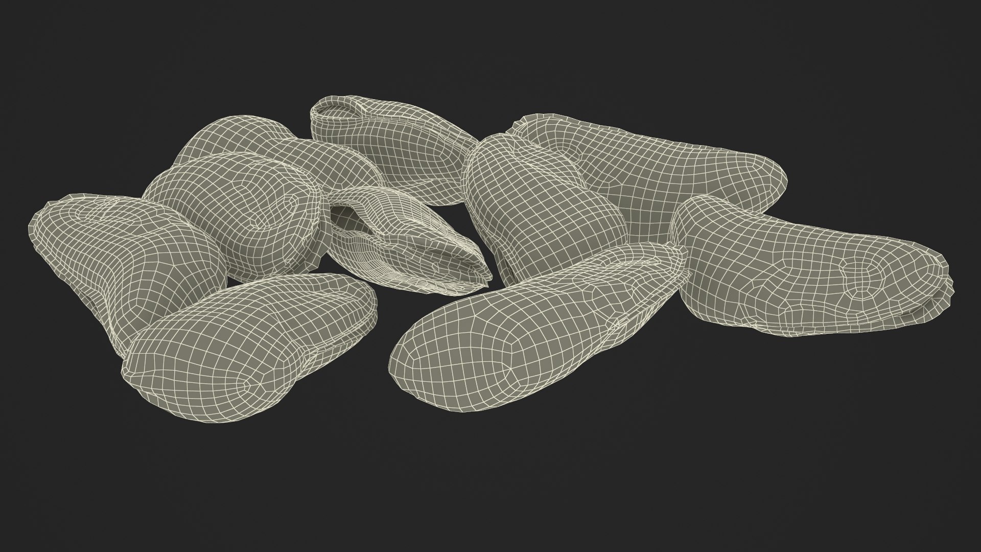 Bunch Of Peeled Mussels 3D Model - TurboSquid 2277660