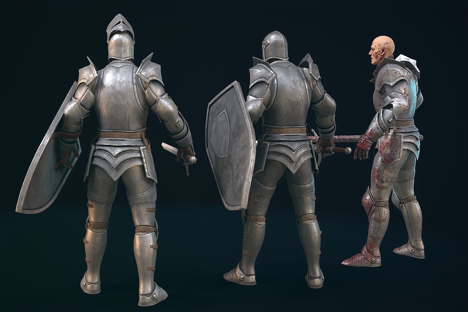 Warrior In Armor 3D Model - TurboSquid 2250866