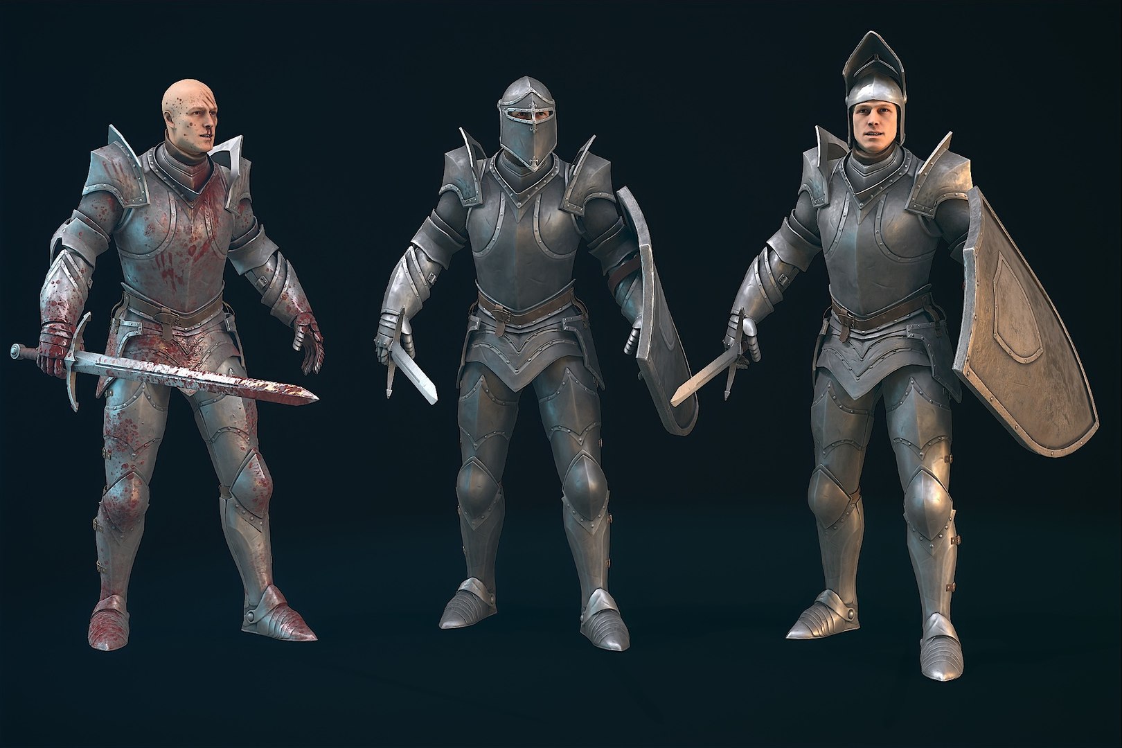 Warrior In Armor 3D Model - TurboSquid 2250866