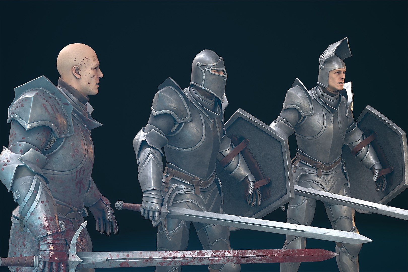 Warrior In Armor 3D Model - TurboSquid 2250866