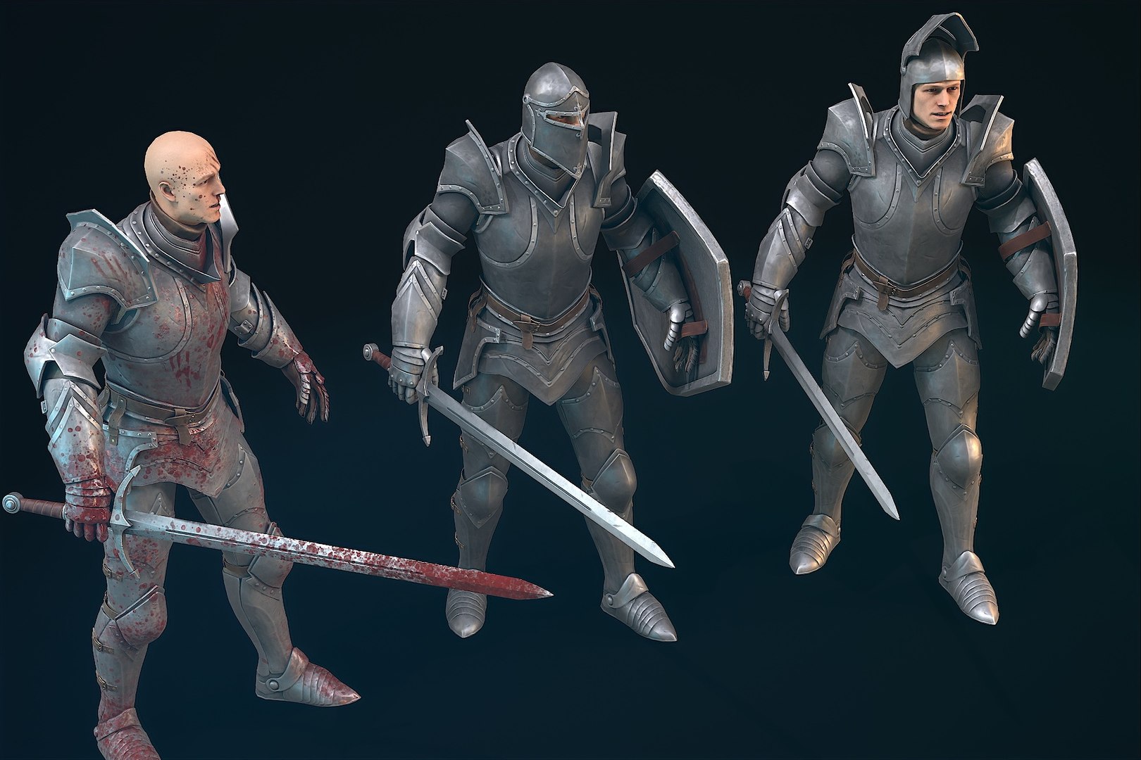 Warrior In Armor 3D Model - TurboSquid 2250866