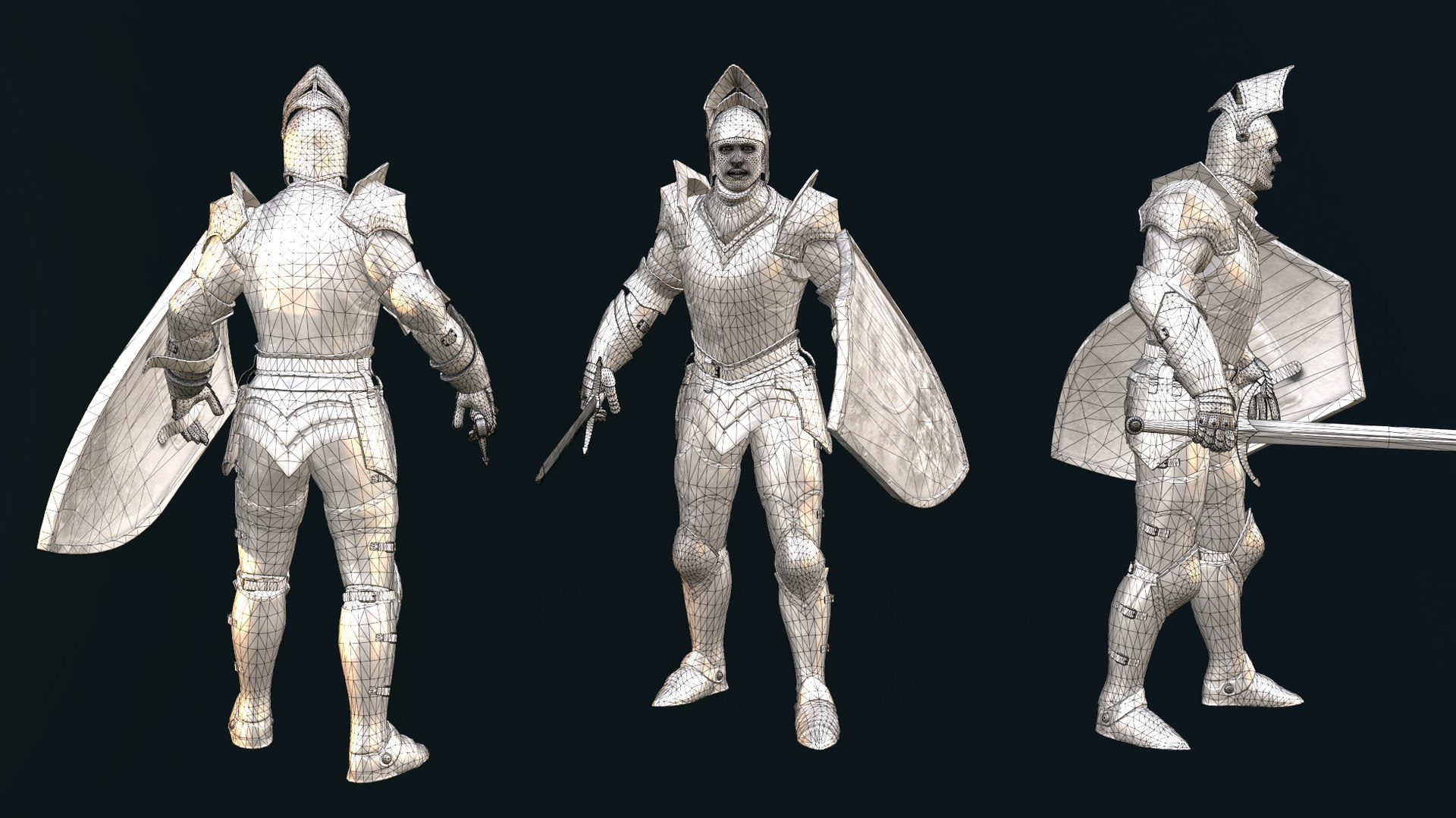Warrior In Armor 3D Model - TurboSquid 2250866
