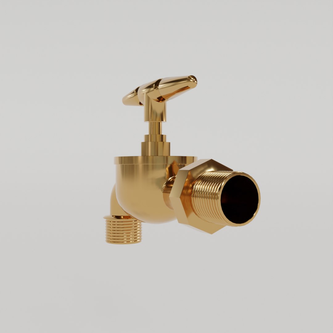 3D Water Tap Bronze - TurboSquid 2268191