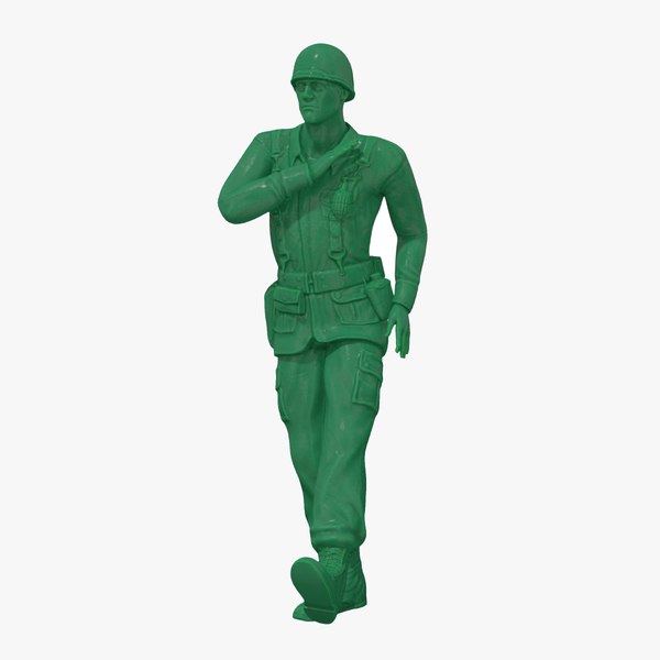 modelo 3d Soldado de juguete verde preparado para Maya - TurboSquid 2209630