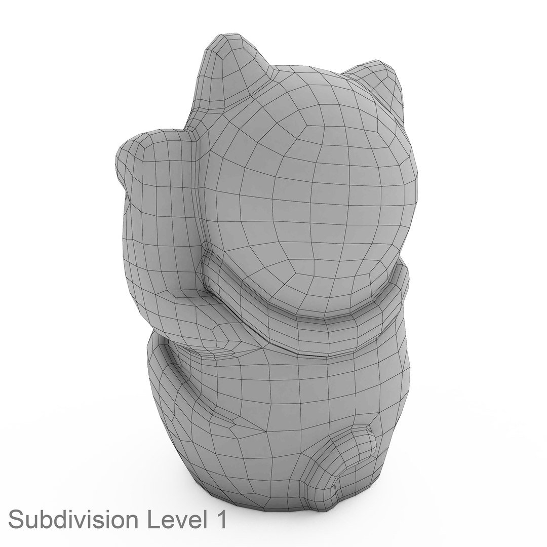 3d Maneki Neko Model