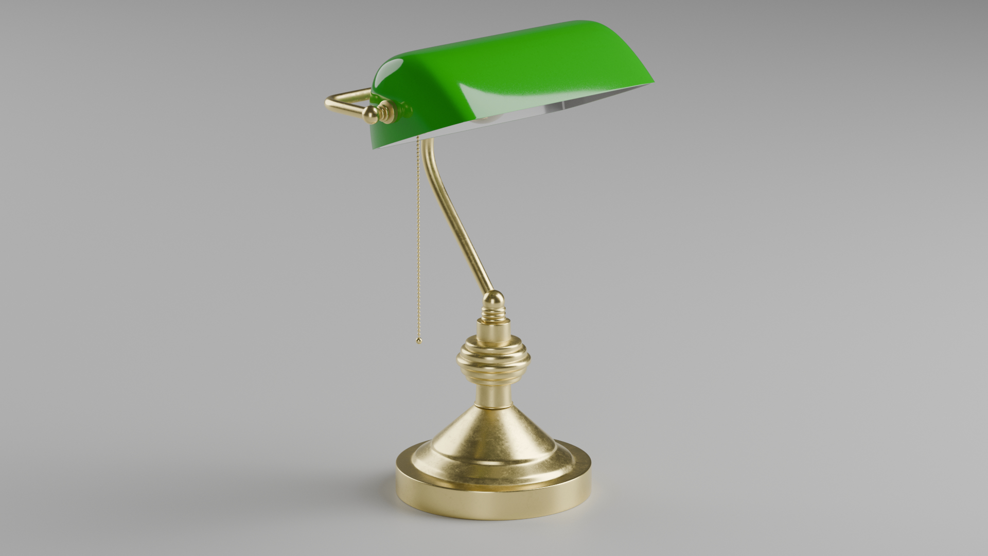 3D Retro Banker Lamp - TurboSquid 2366352