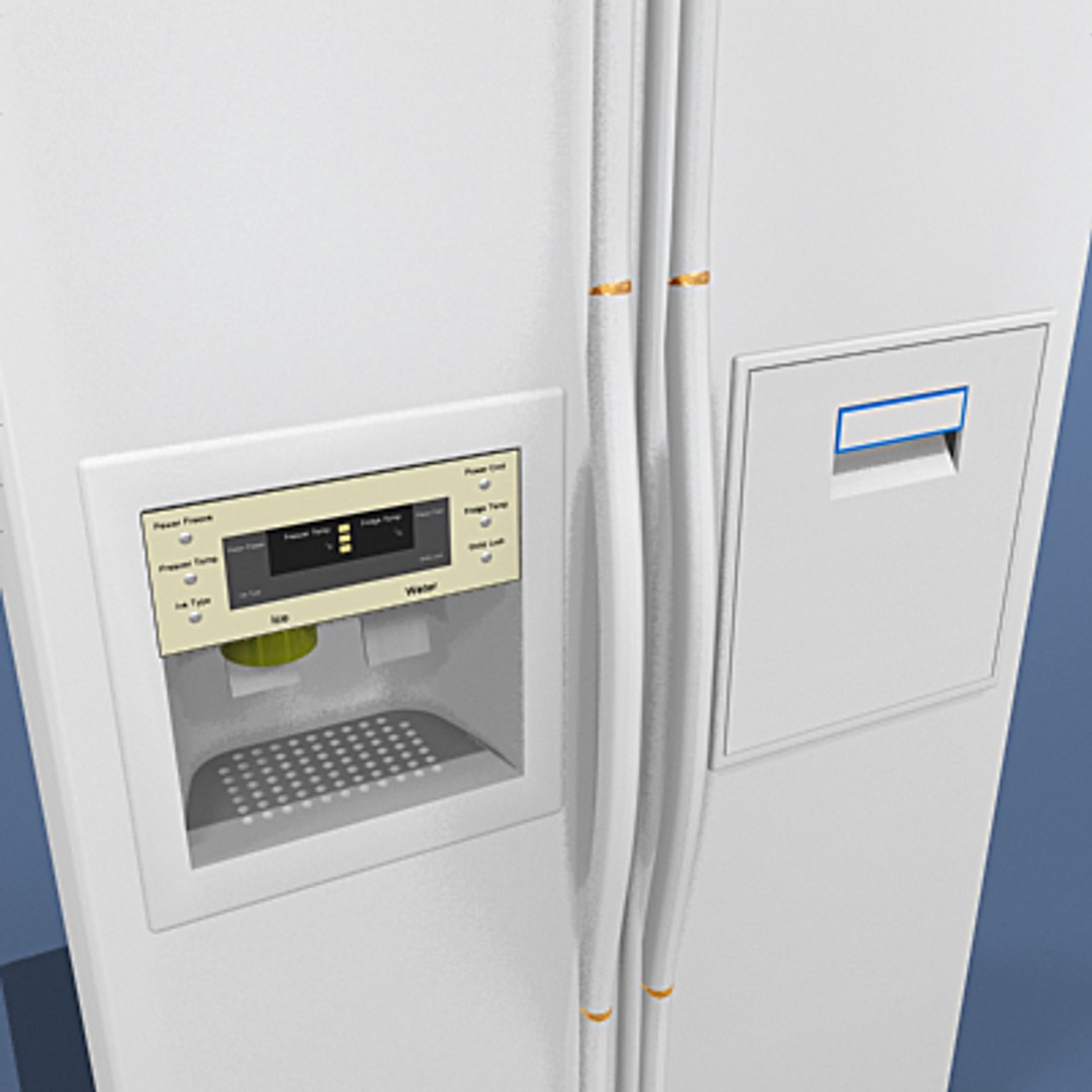 refrigerator freezer fridge 3d max