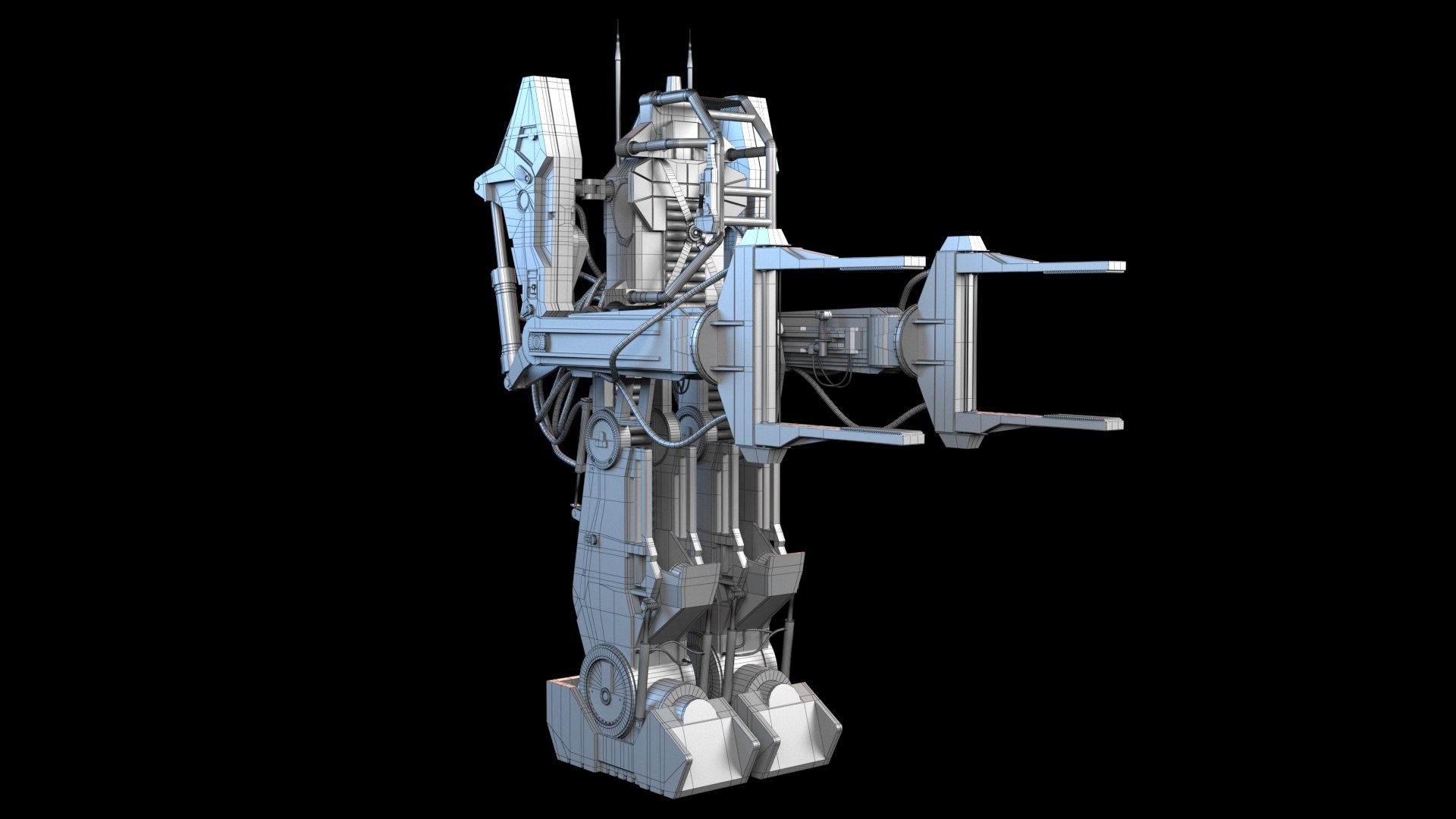 3D P-5000 Powered Work Loader - TurboSquid 2049533