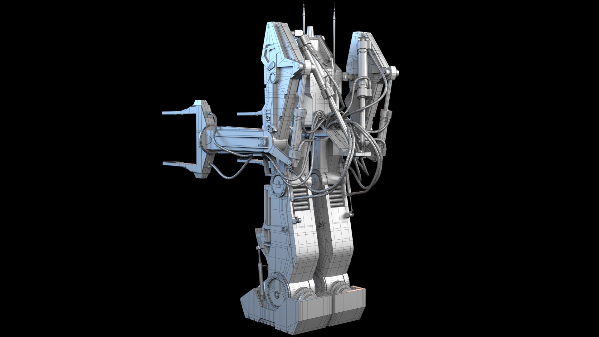 3D P-5000 Powered Work Loader - TurboSquid 2049533