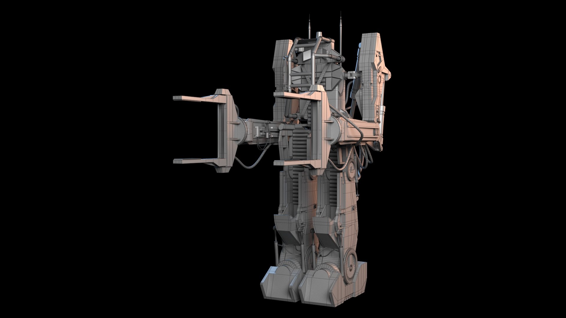 3D P-5000 Powered Work Loader - TurboSquid 2049533