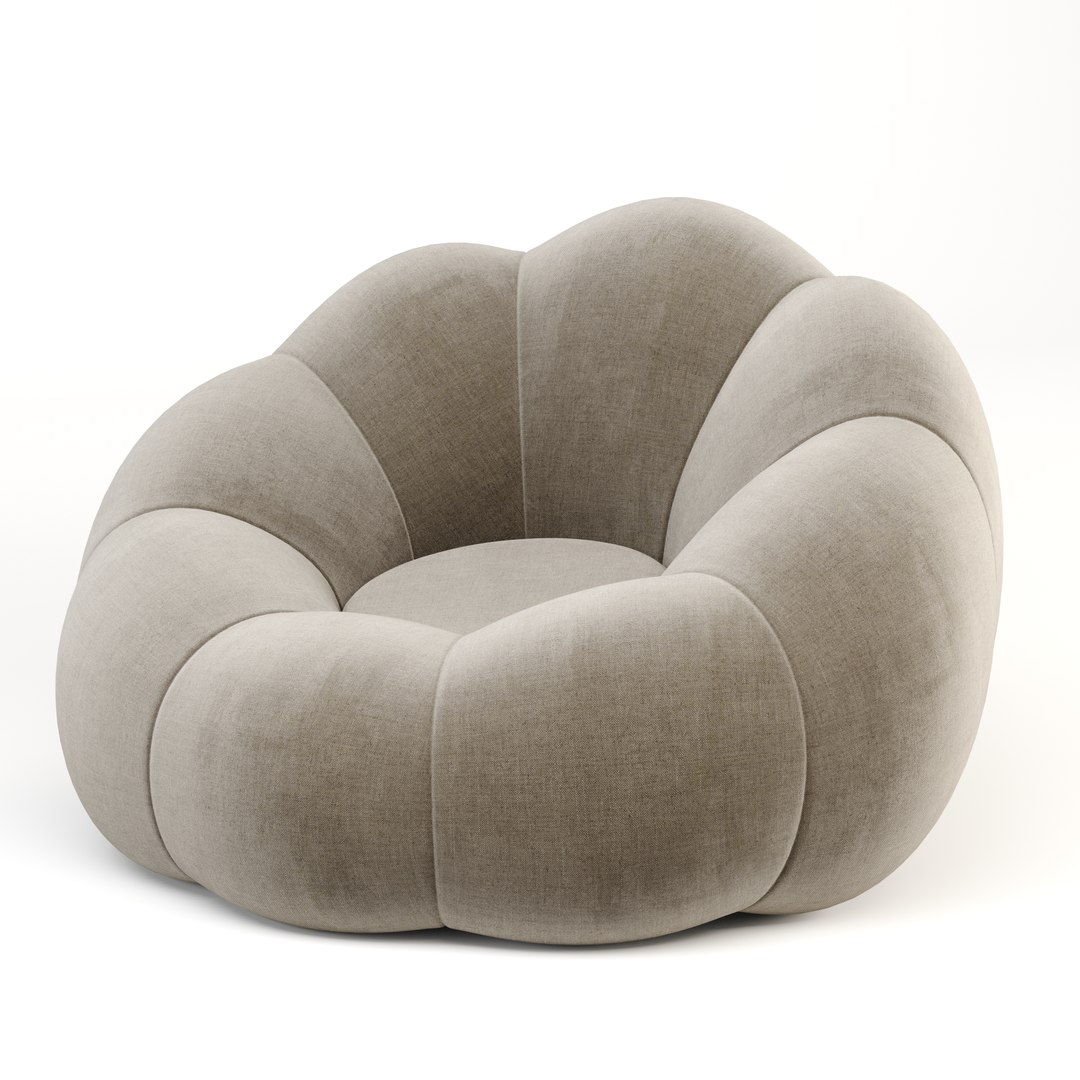 Bean Bag Pumpkin Chair 3D Model - TurboSquid 2255263