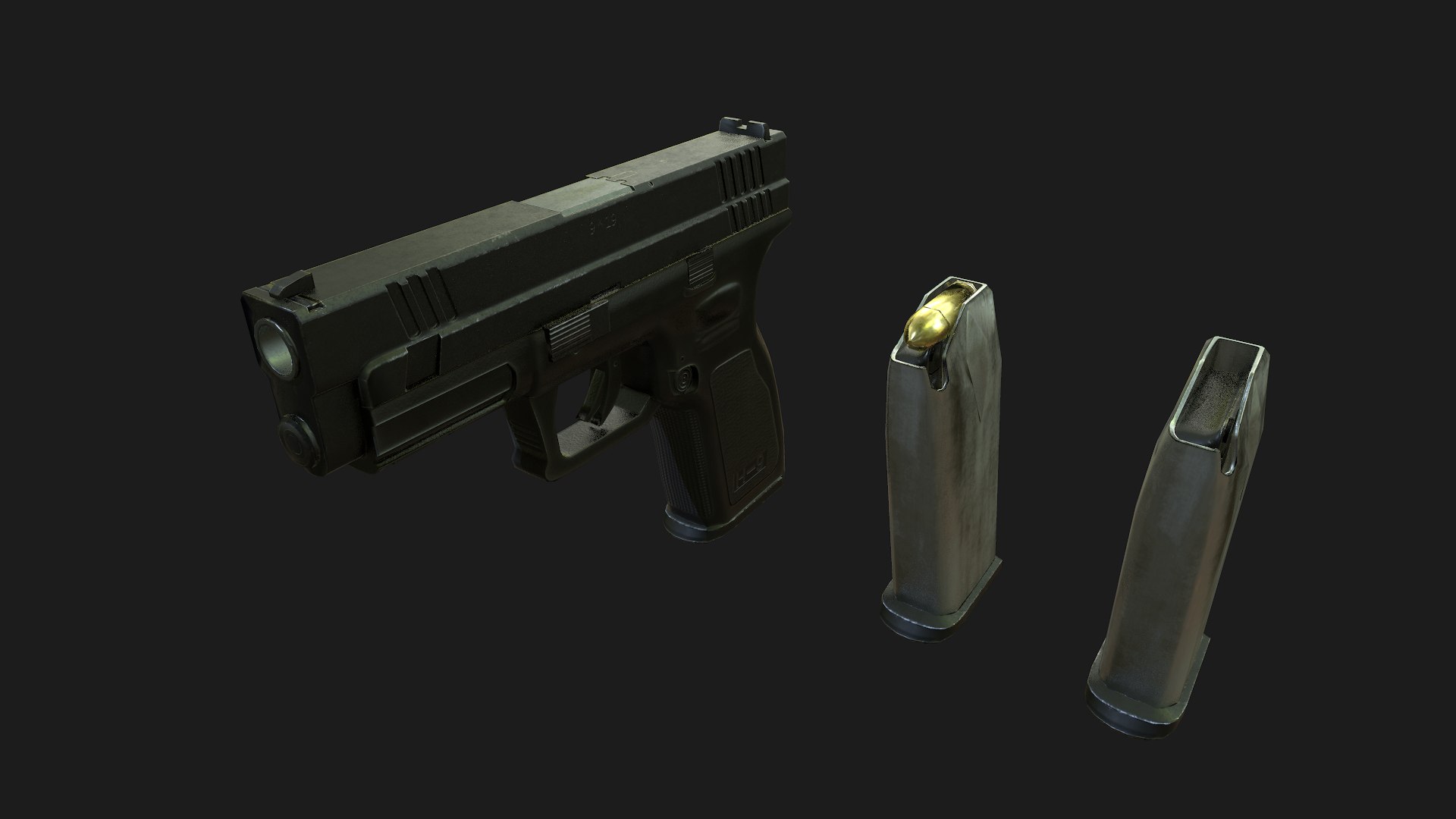 Pistol HS-9 Model - TurboSquid 2381428