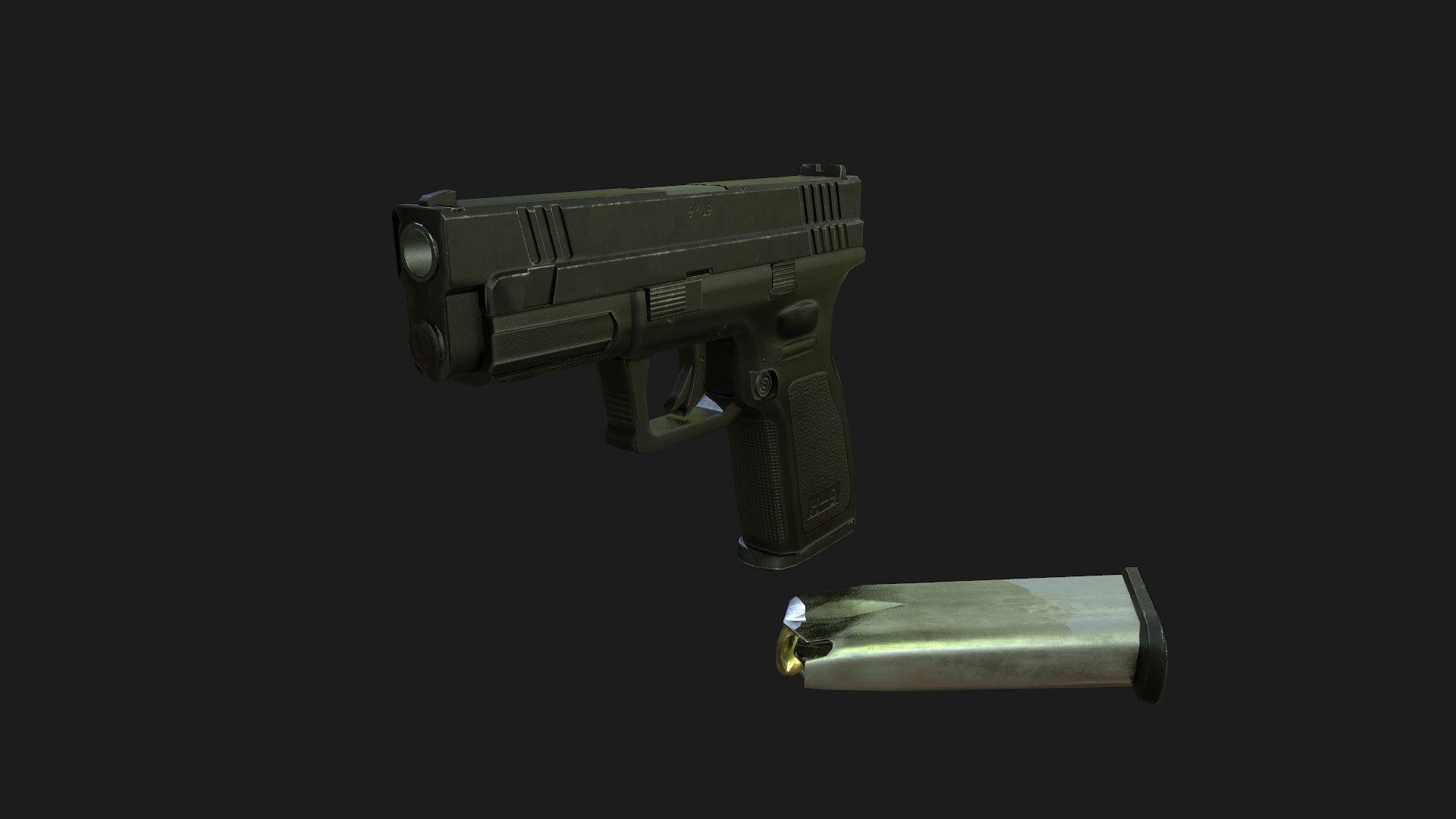 Pistol HS-9 Model - TurboSquid 2381428
