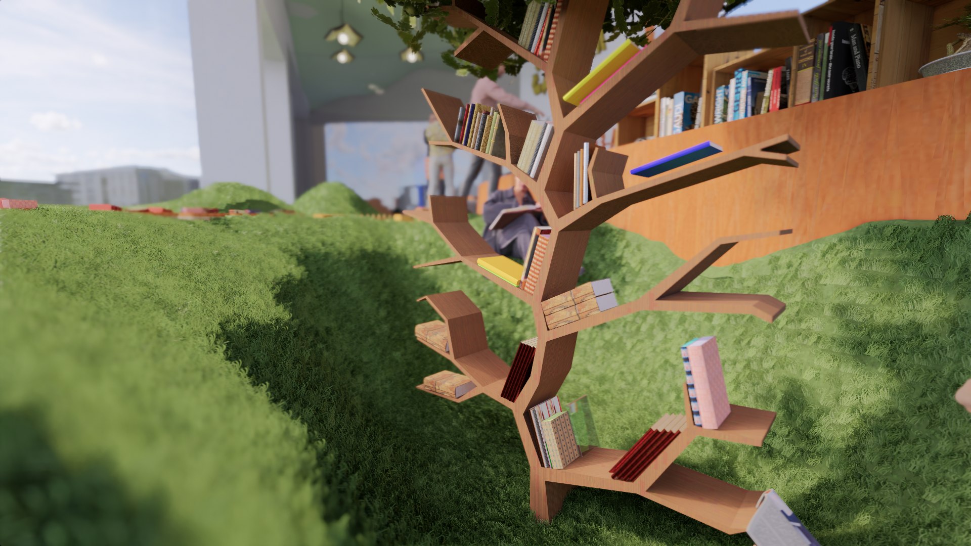 Free 3D Creative Bookstore Model - TurboSquid 2264016