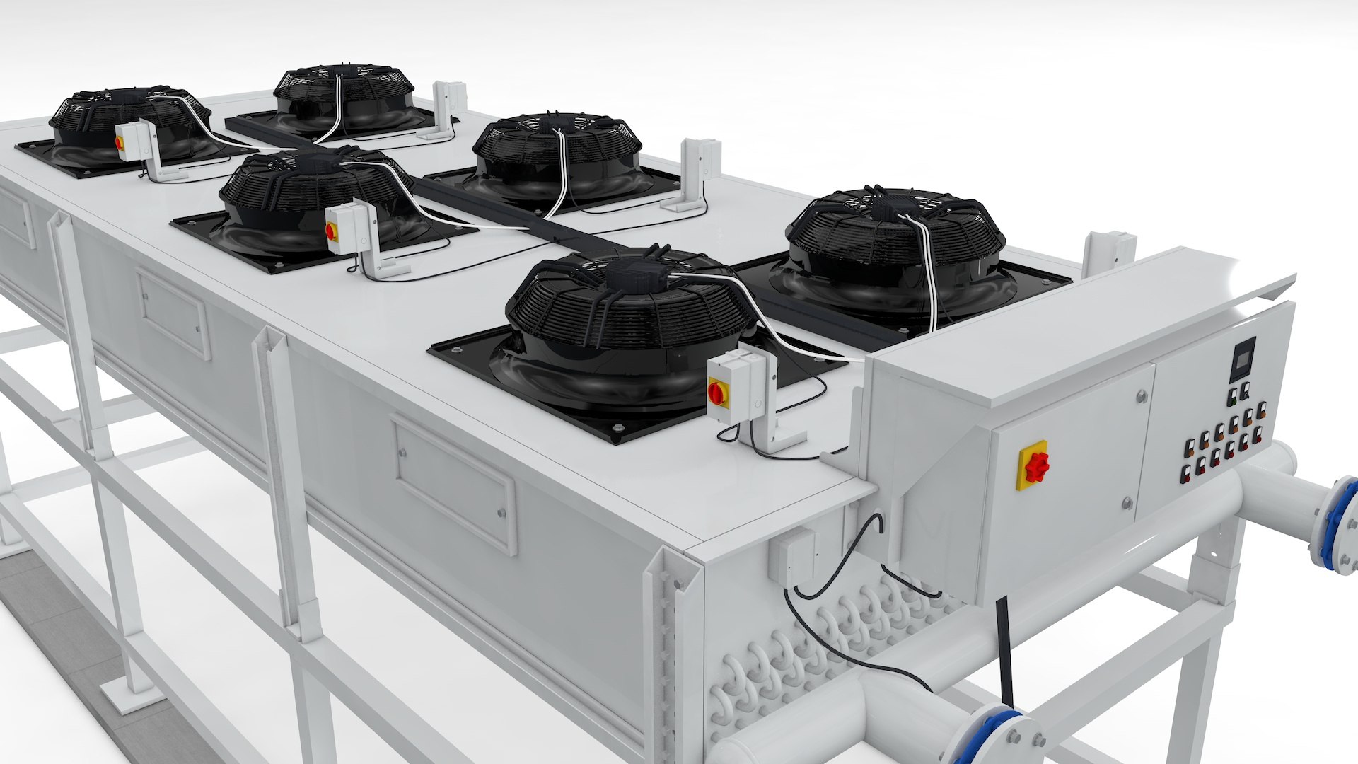 3D Radiator Chiller - TurboSquid 1484916