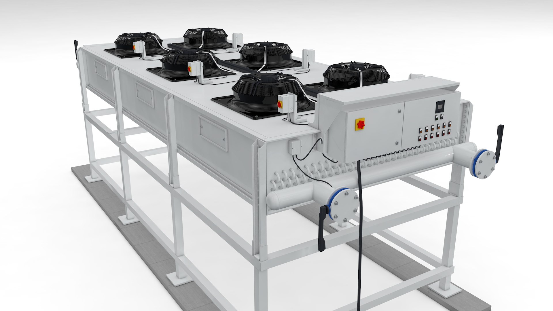 3D Radiator Chiller - TurboSquid 1484916