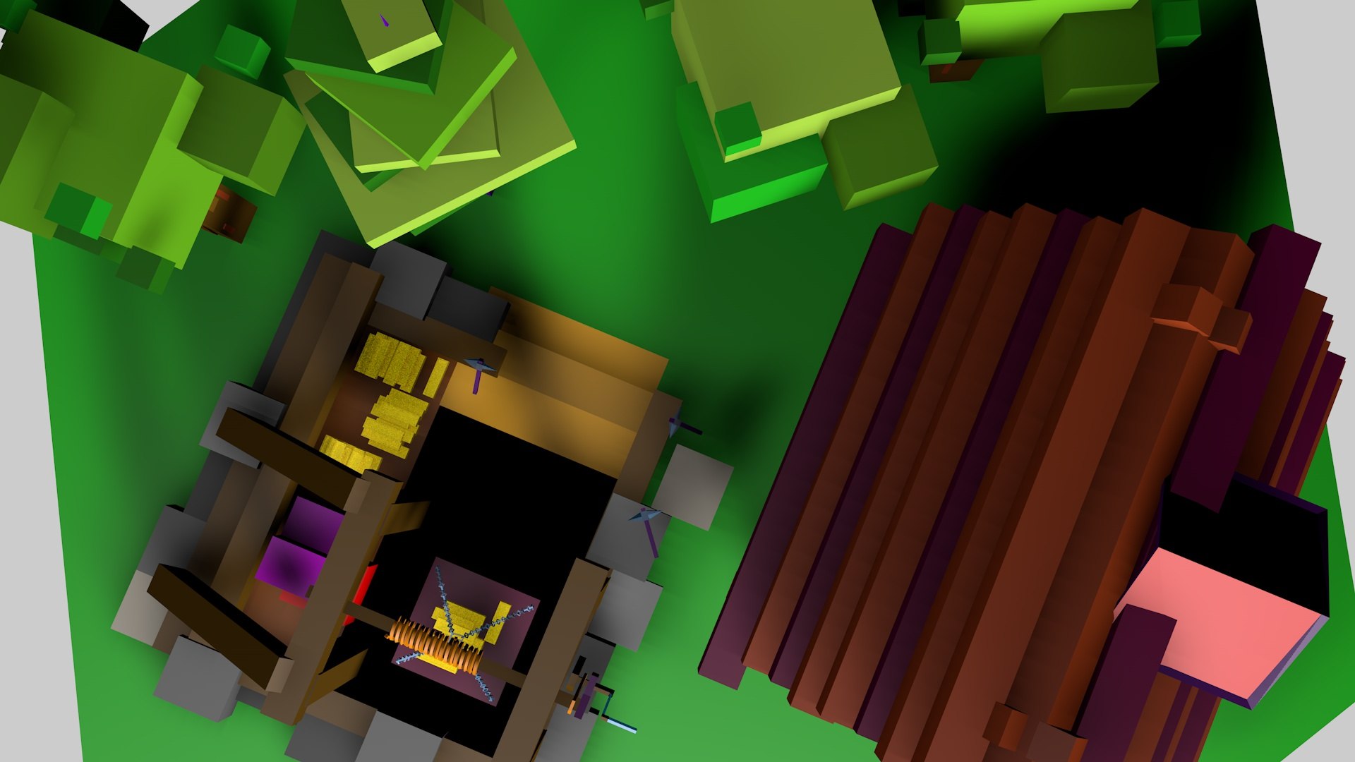 Gold Mine house exterior Lowpoly 3D - TurboSquid 2164005