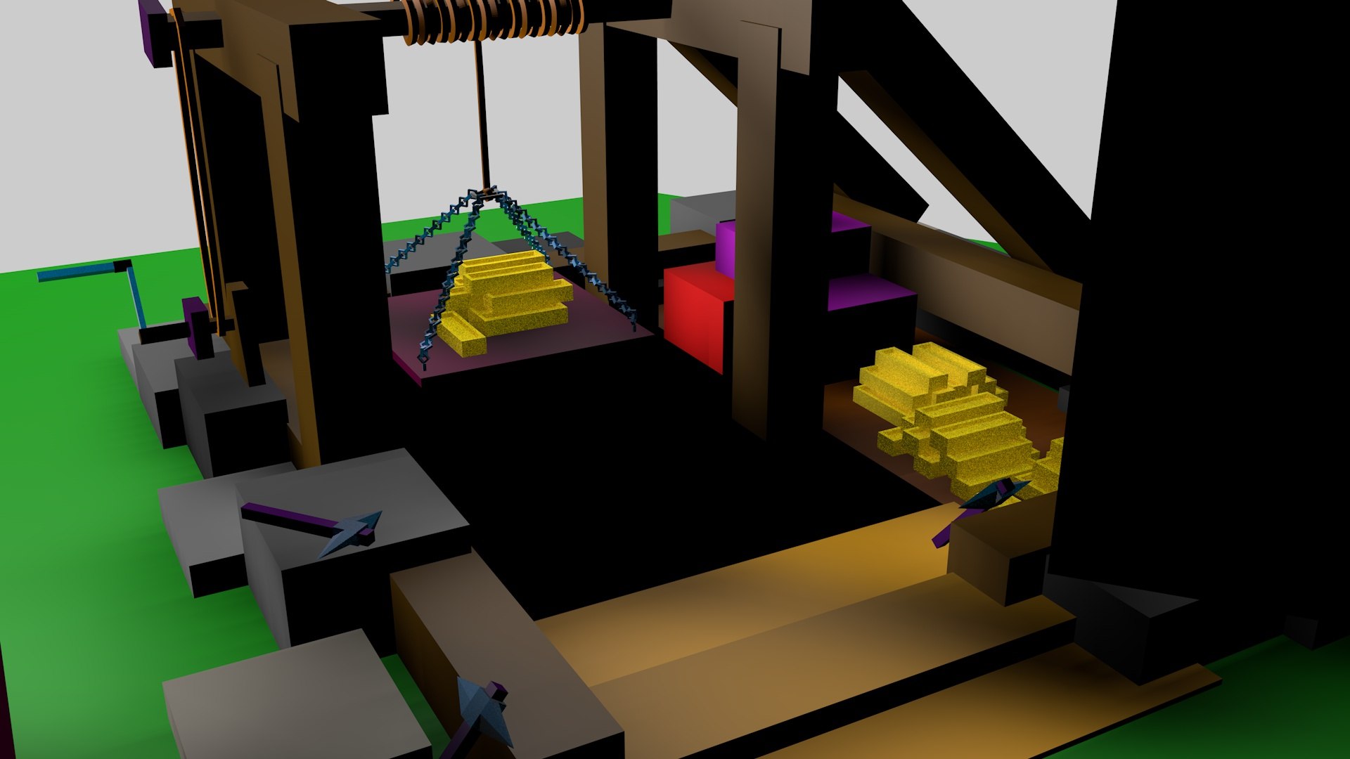 Gold Mine house exterior Lowpoly 3D - TurboSquid 2164005