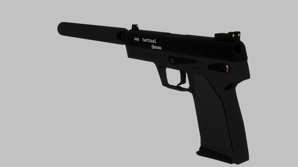 3D gun pistol - TurboSquid 1494338