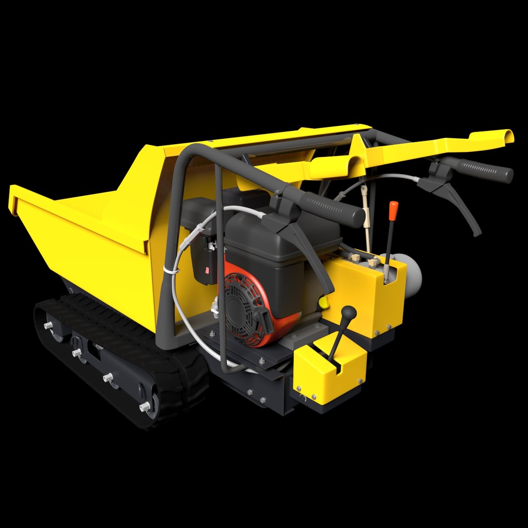 3d Model Motorized Barrow