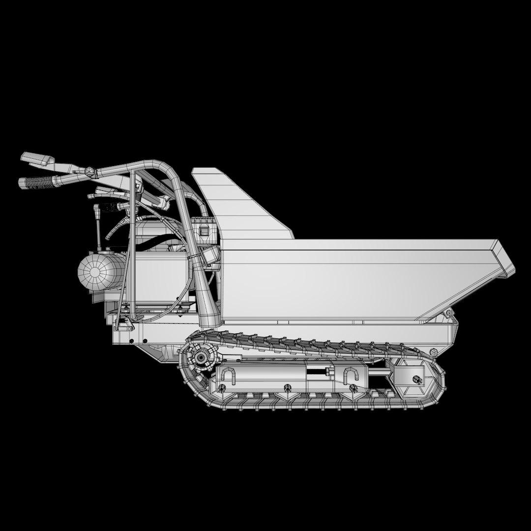 3d Model Motorized Barrow