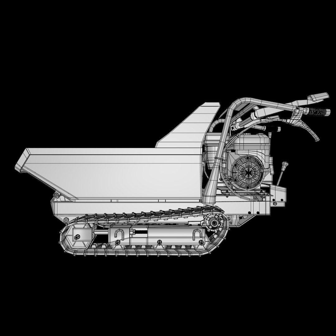 3d Model Motorized Barrow