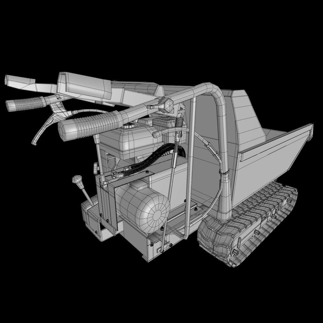3d Model Motorized Barrow