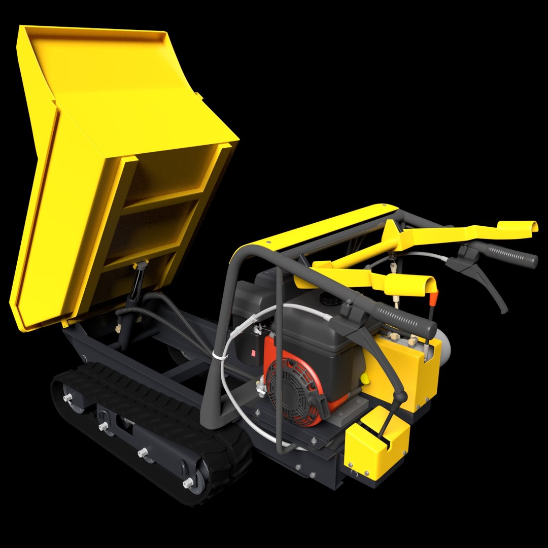 3d Model Motorized Barrow