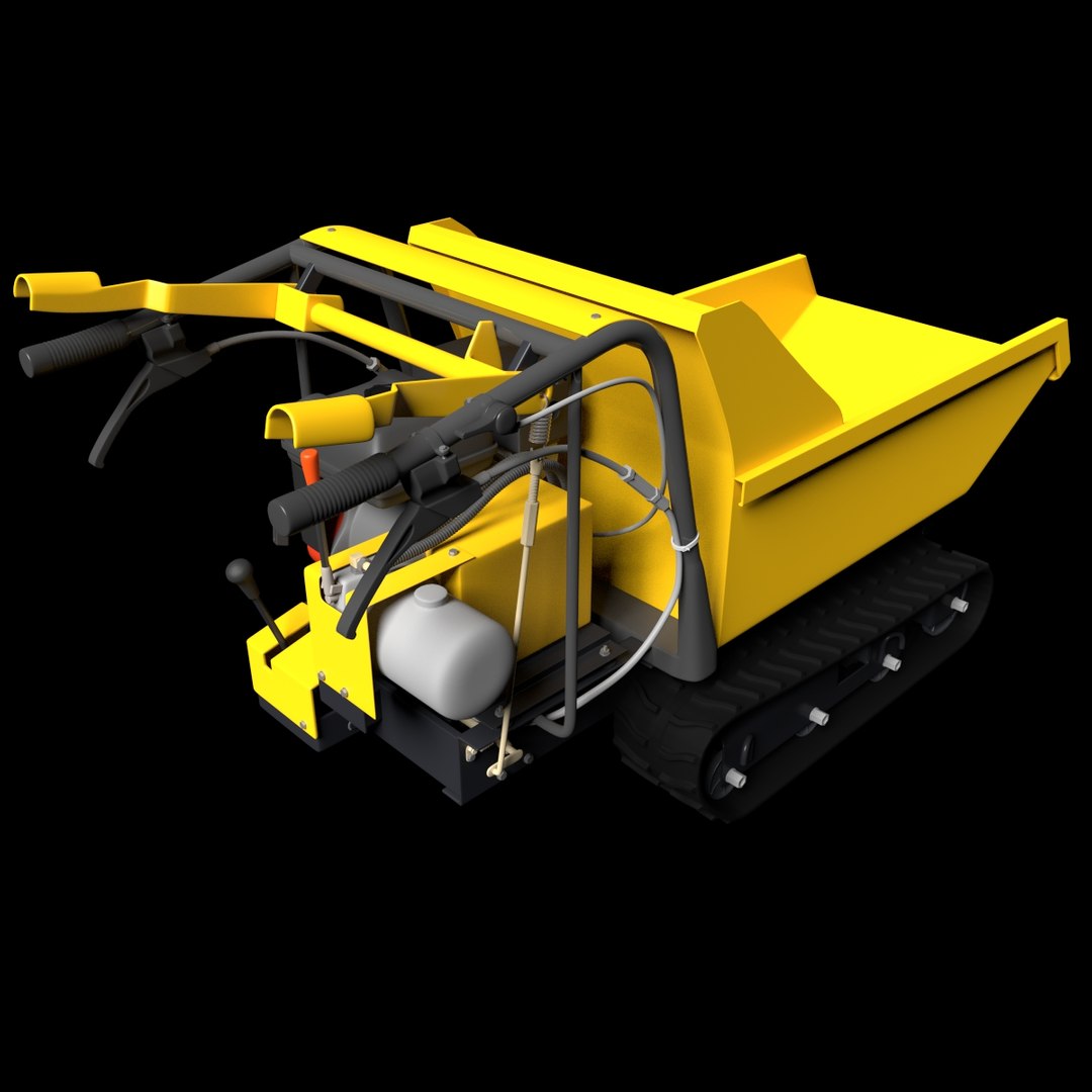 3d Model Motorized Barrow