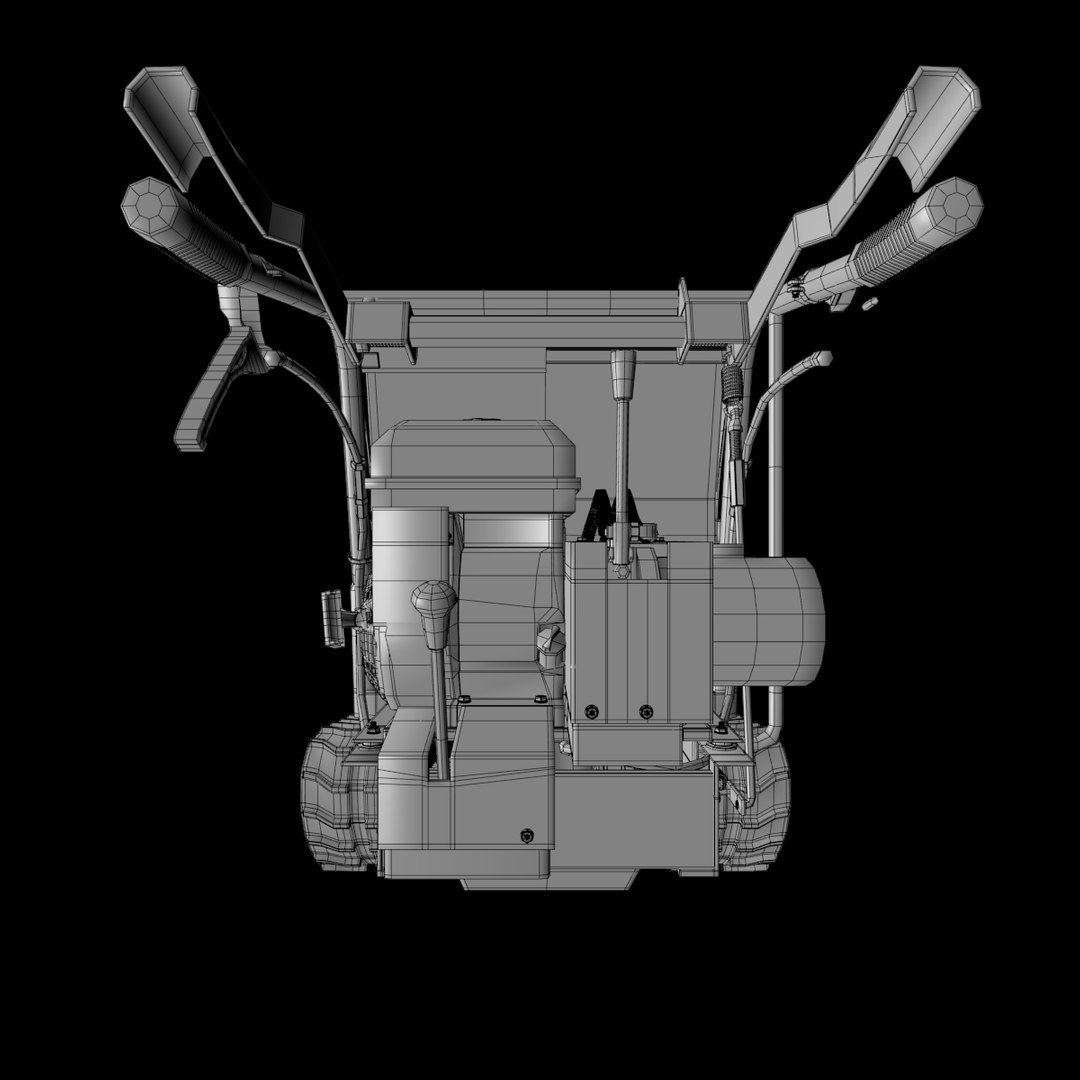 3d Model Motorized Barrow