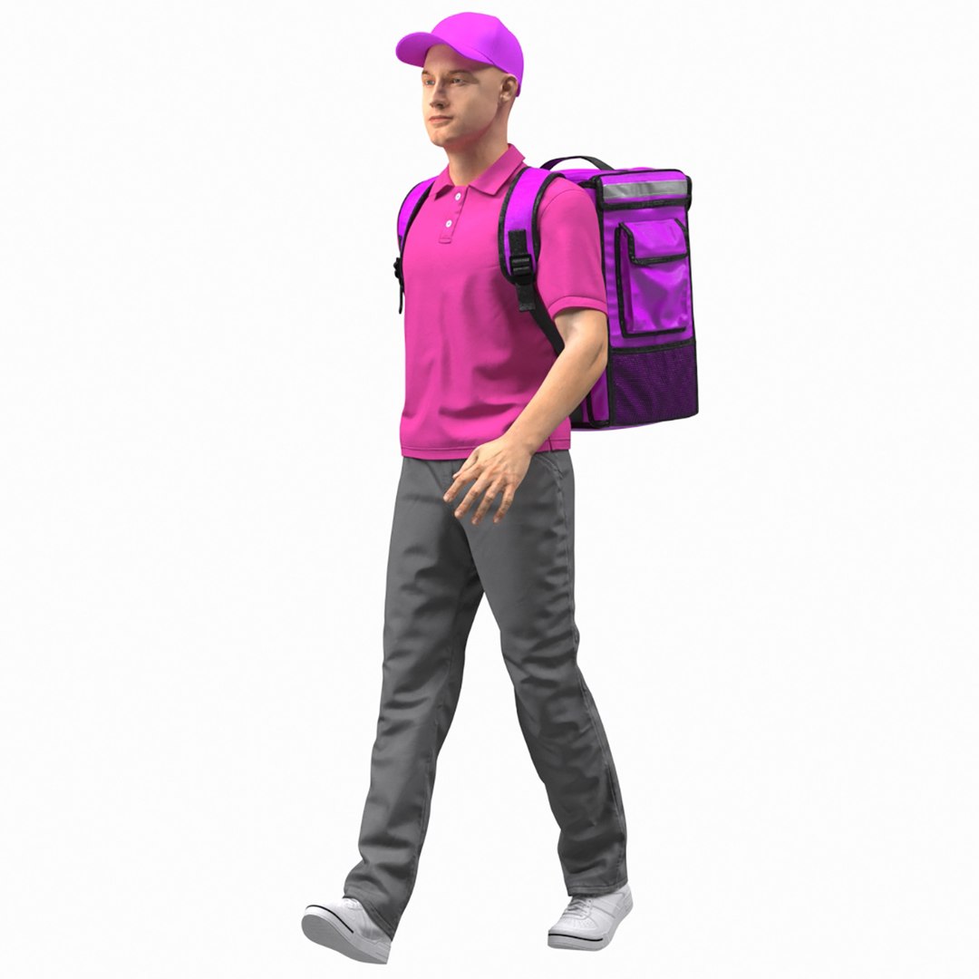 Food Delivery Man Rigged For Modo 3D Model - TurboSquid 1861991