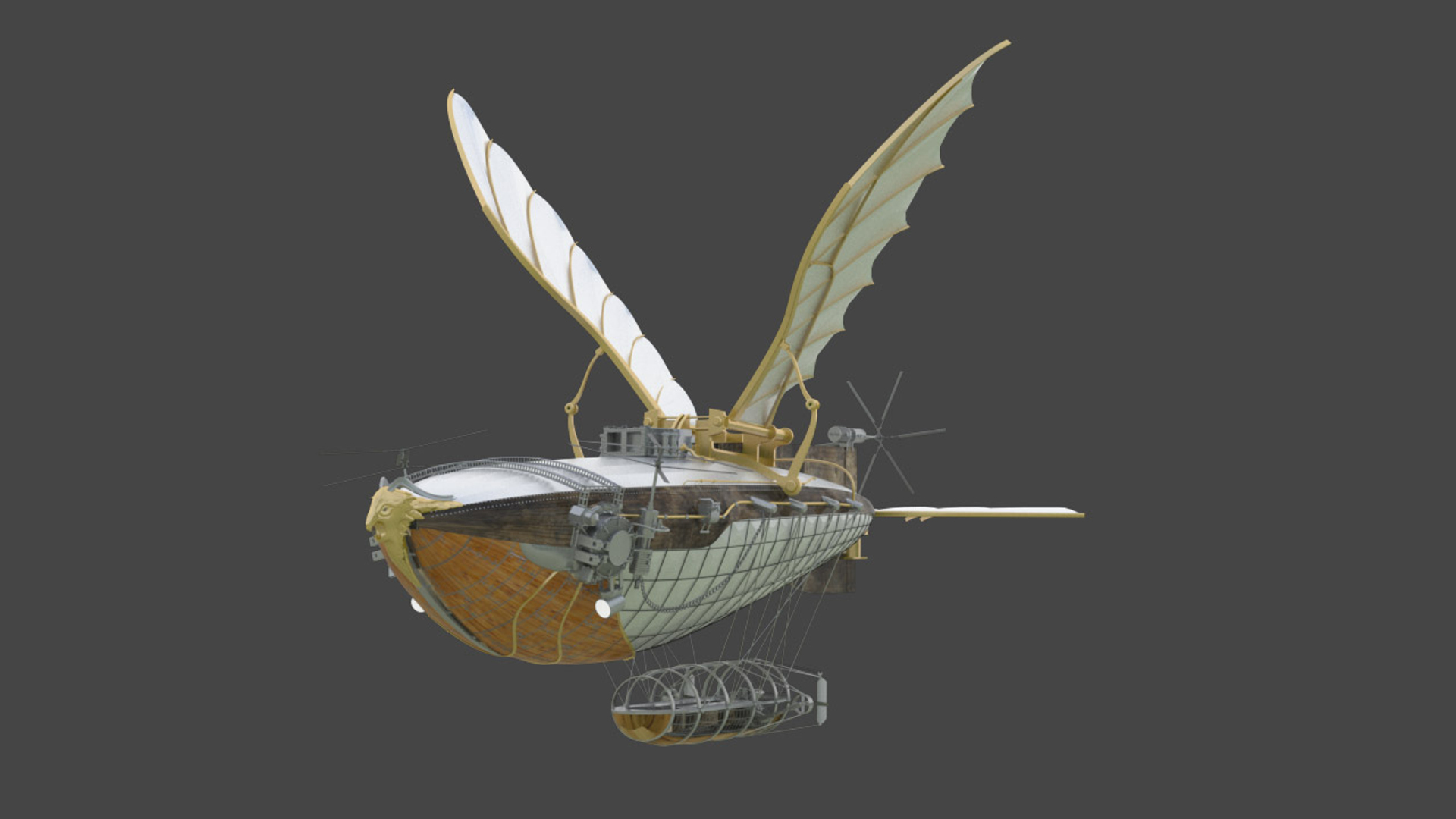 Zeppelin Fantasy 3D Model - TurboSquid 1679148