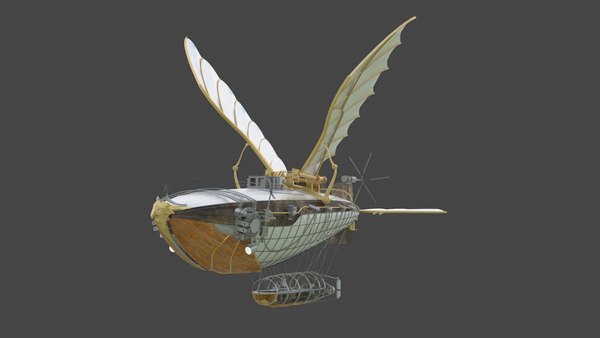 Zeppelin fantasy 3D model - TurboSquid 1679148