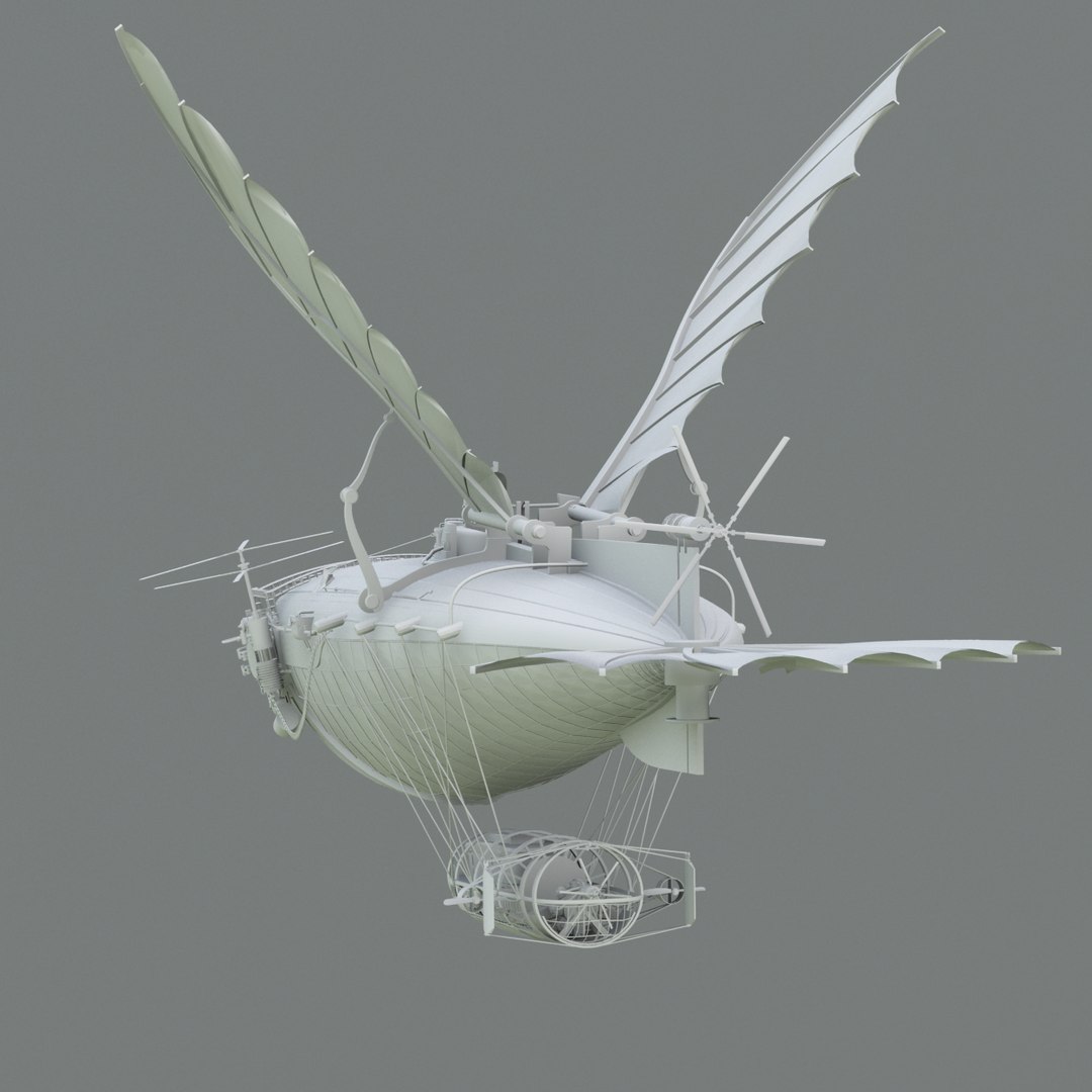 Zeppelin Fantasy 3D Model - TurboSquid 1679148