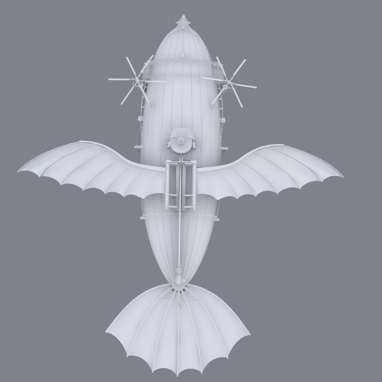 Zeppelin fantasy 3D model - TurboSquid 1679148