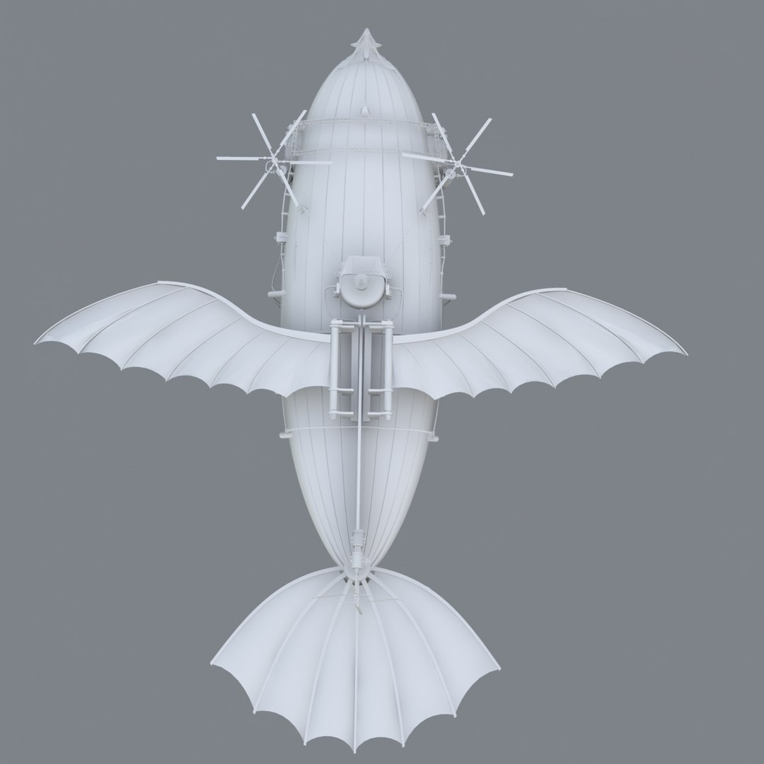 Zeppelin Fantasy 3D Model - TurboSquid 1679148